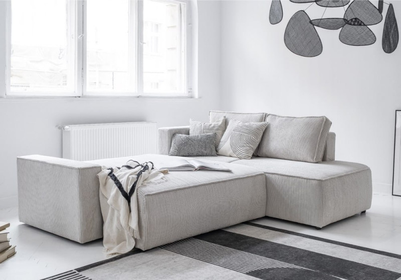 Brave Dave Corner Sofa Bed L Shape Cord