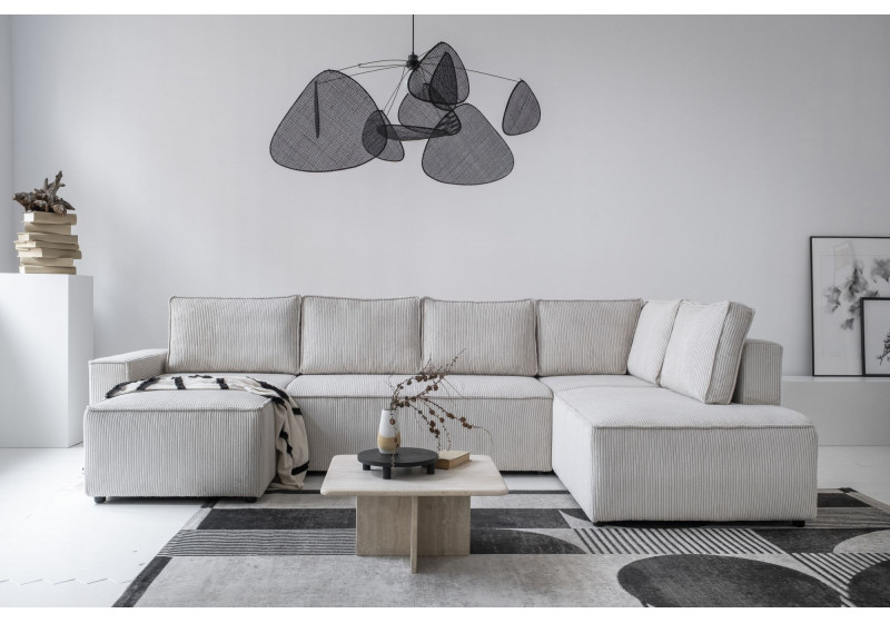 Brave Dave Corner Sofa Bed U Shape Cord