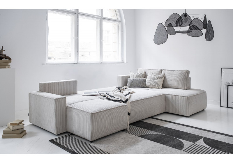 Brave Dave Corner Sofa Bed U Shape Cord