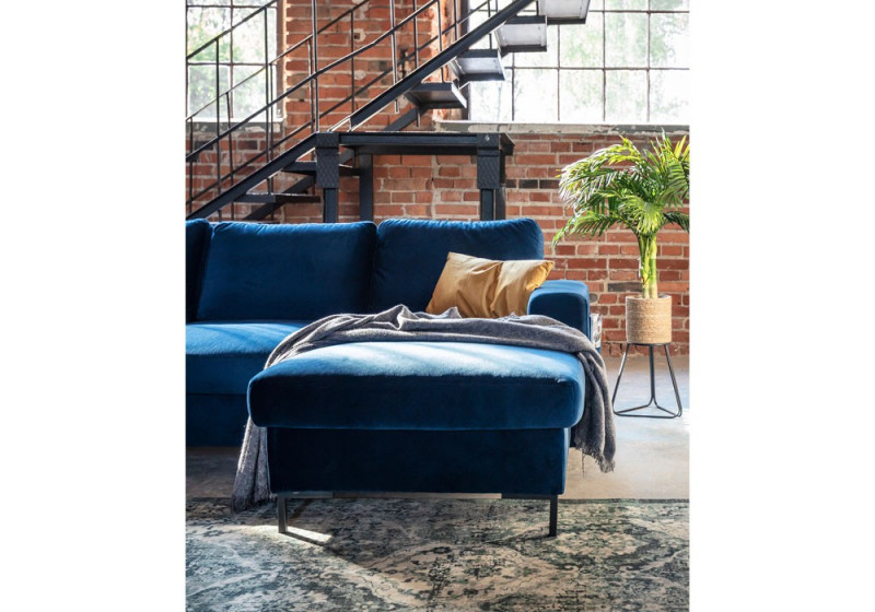 Lofty Lilly Corner Sofa Bed Velvet