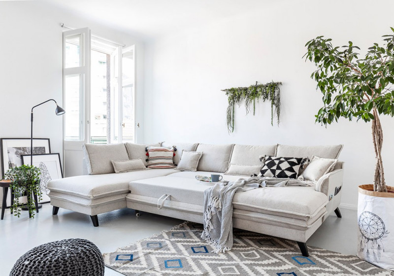 Charming Charlie Corner Sofa Bed U Shape