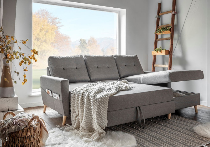 Friendly Lars Corner Sofa Bed