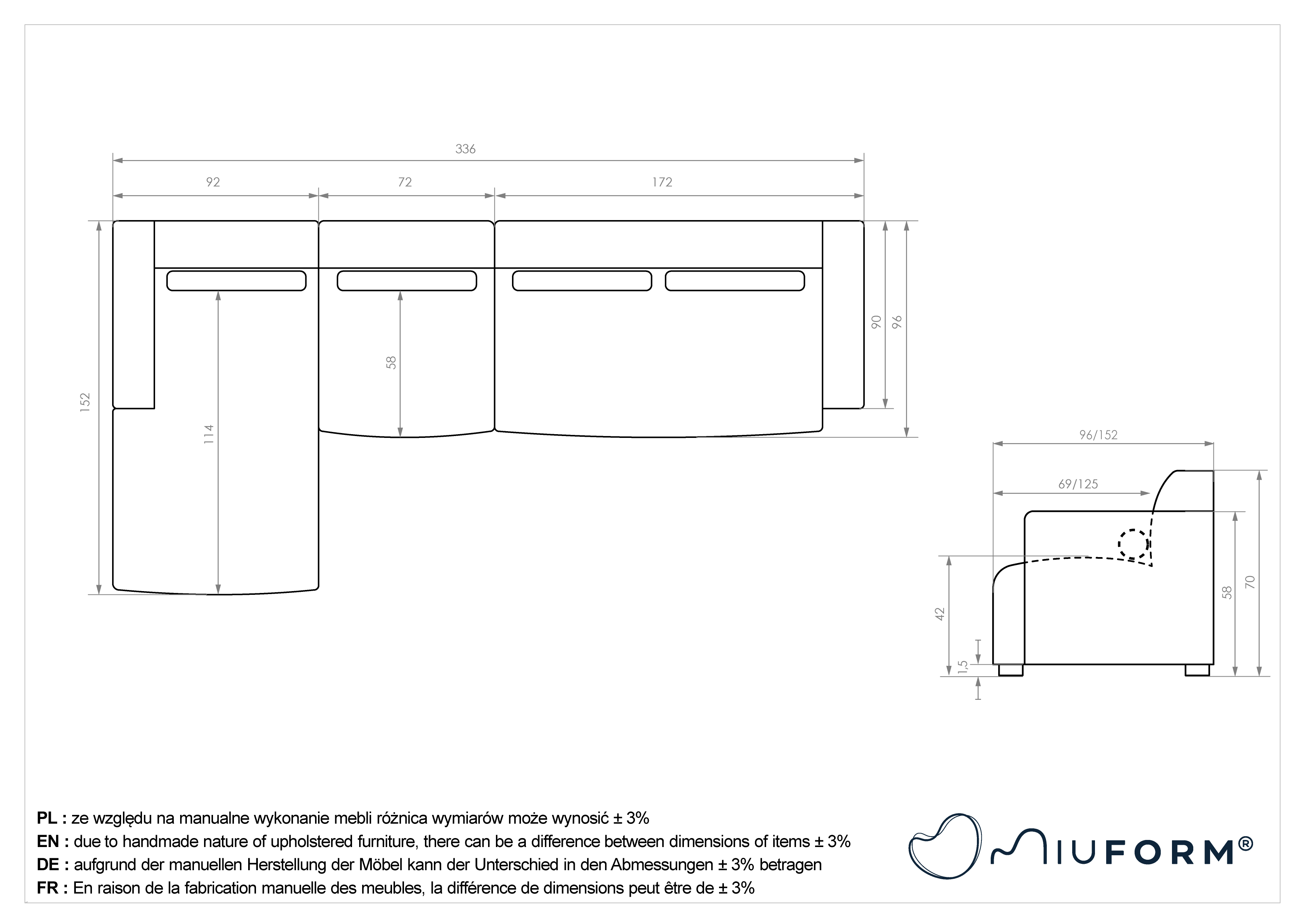 Flex Felix Modular System: Corner Sofa M